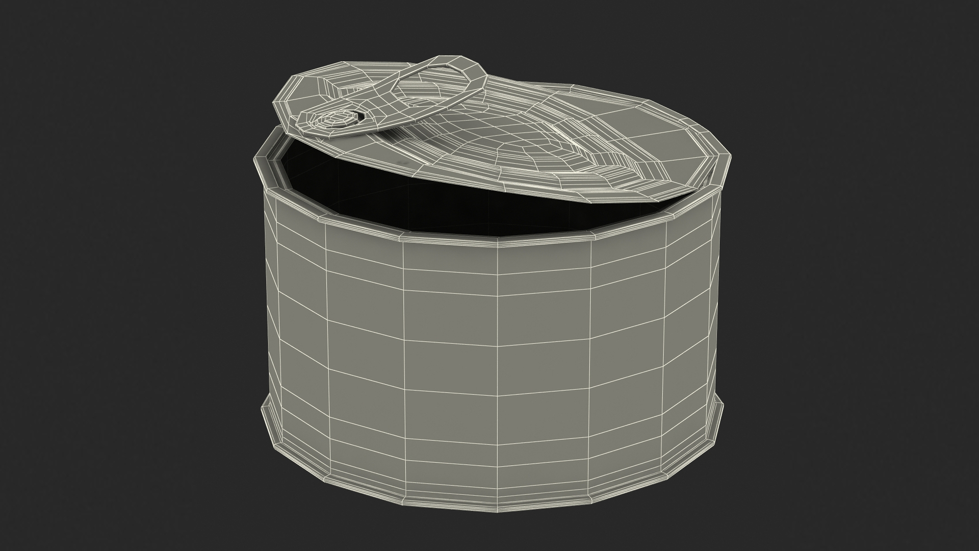 3D Tin Can With Pull Tab Lid Model - TurboSquid 2302351