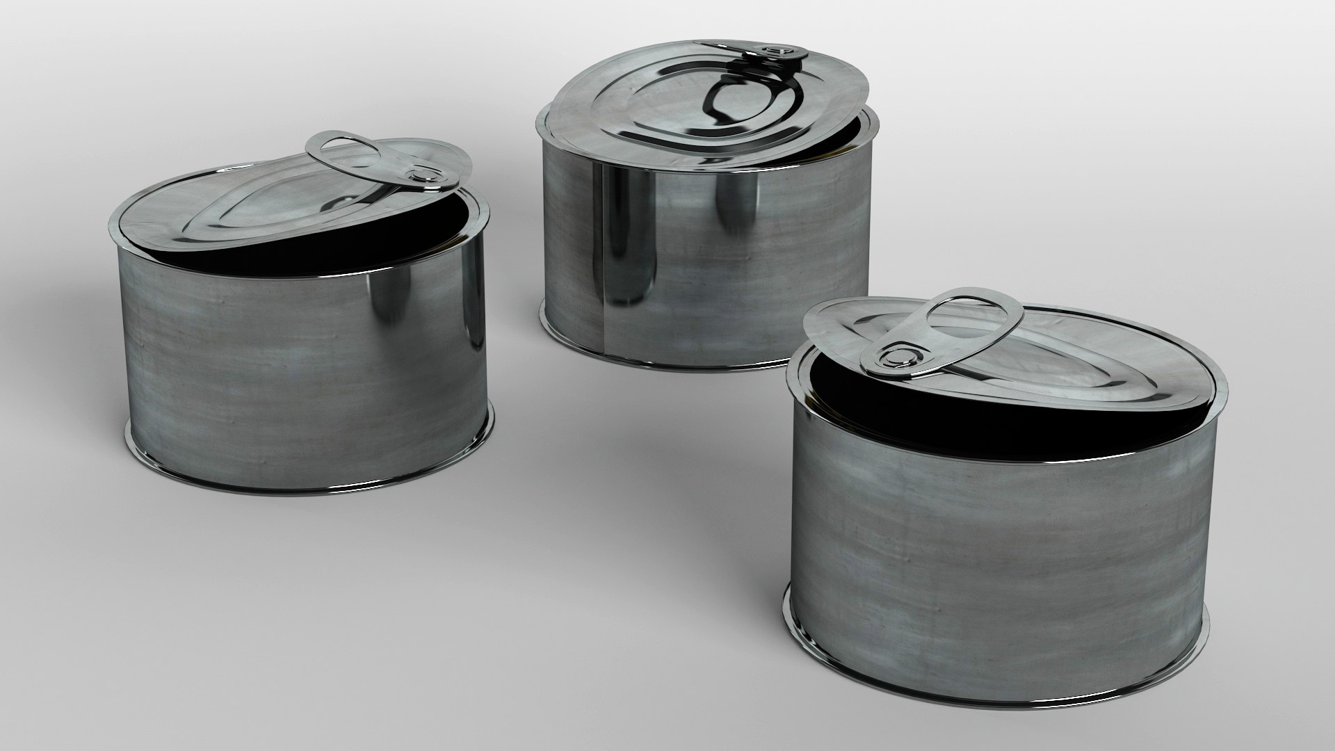 3D Tin Can With Pull Tab Lid Model - TurboSquid 2302351