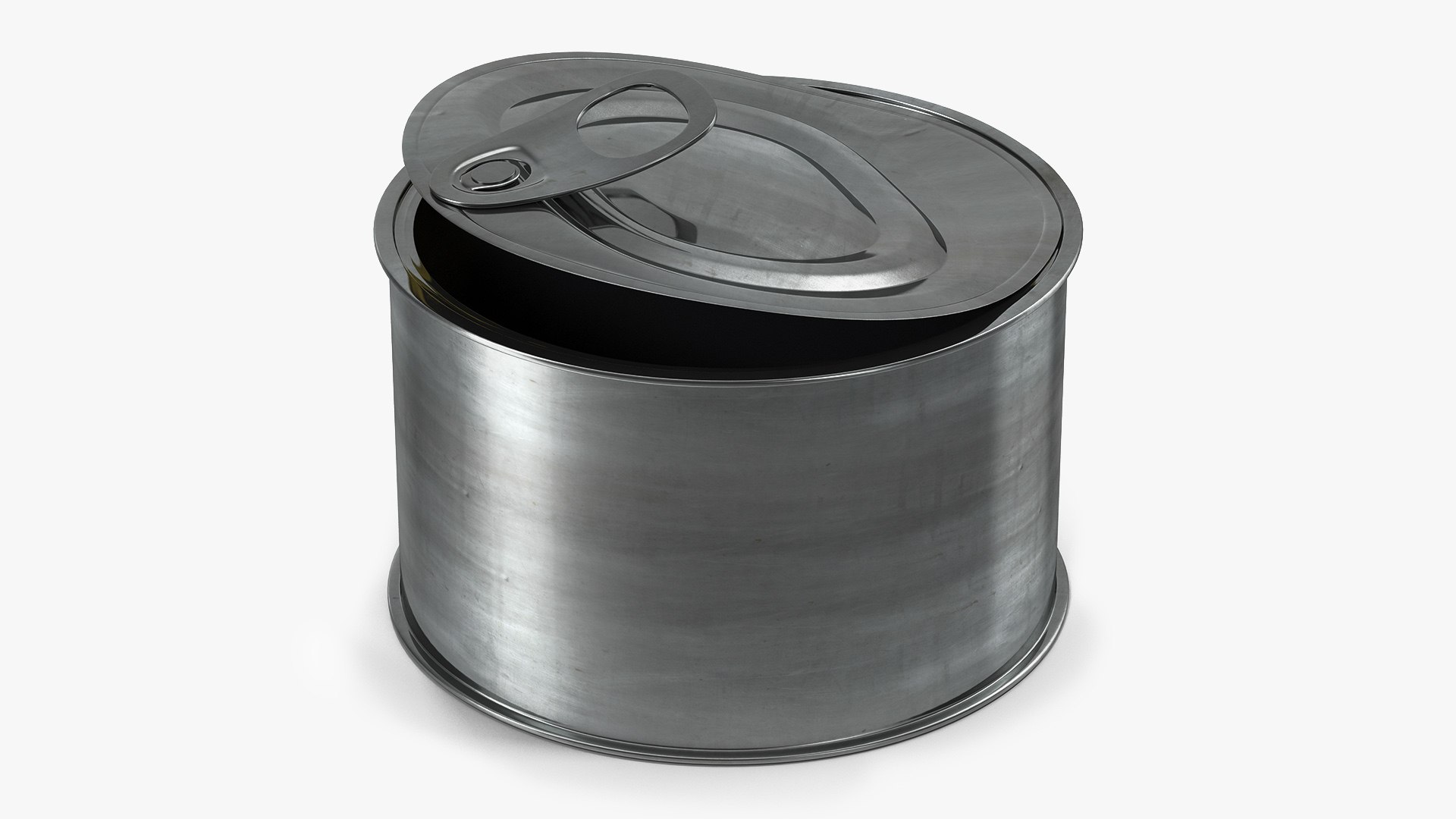 3D Tin Can With Pull Tab Lid Model - TurboSquid 2302351