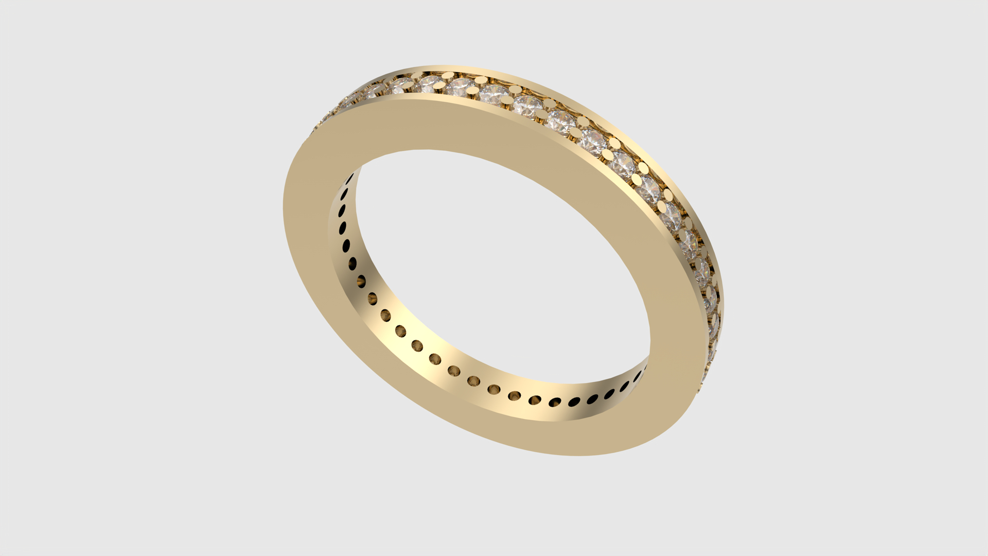 3D Model Channel-Set Eternity Wedding Ring JDBCo - TurboSquid 2343451