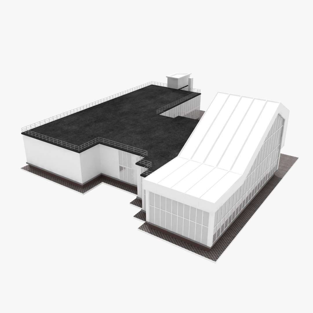 3d Model Sport School Building