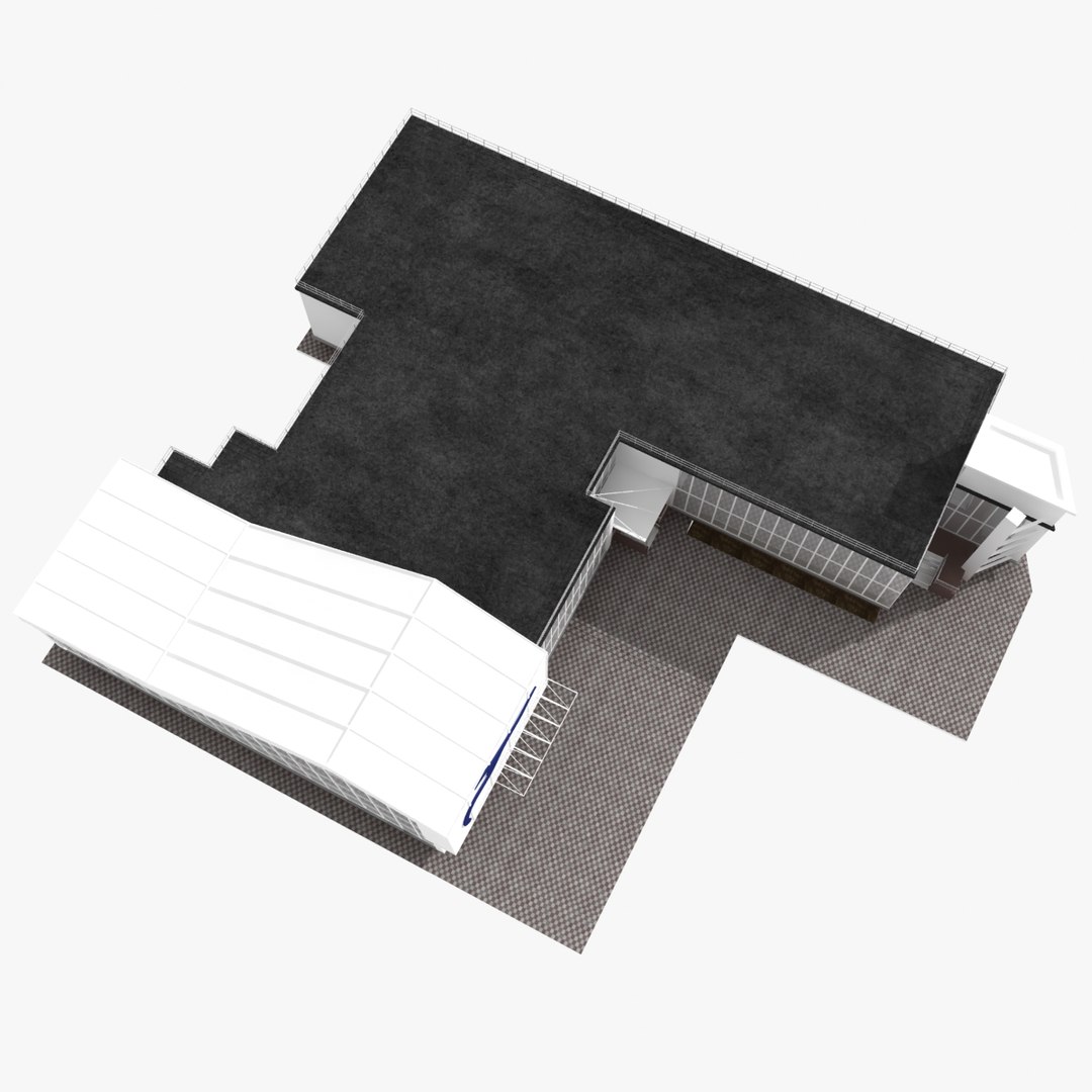3d Model Sport School Building