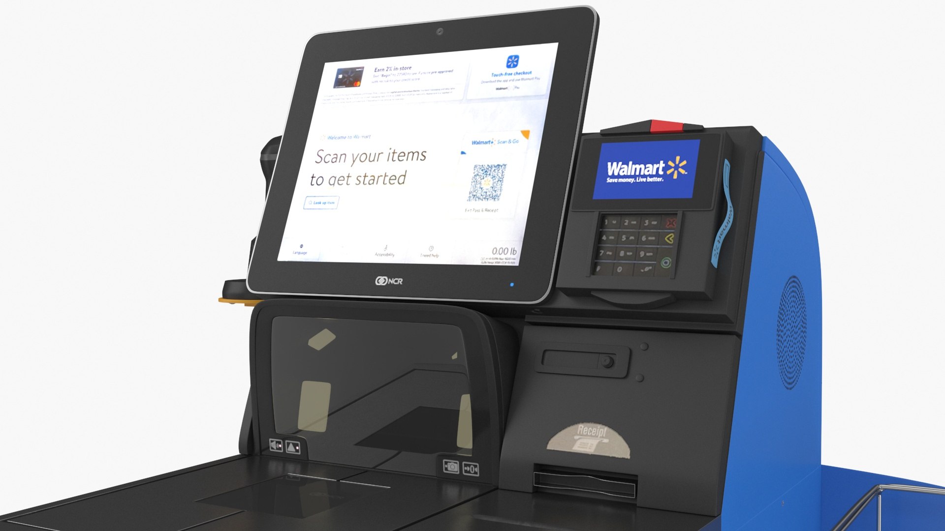 Walmart Self Service Checkout Kiosk Model - TurboSquid 2191845