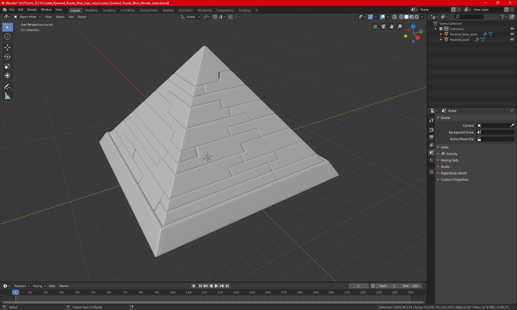 Pyramid Puzzle Yellow 3D Model - TurboSquid 2177928