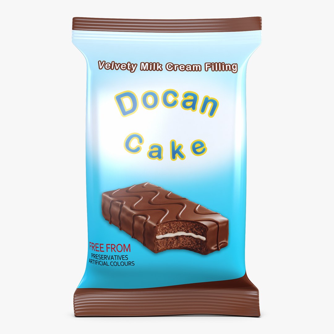 3D Model Cake Packaging Docan Simple M 1 - TurboSquid 2133425