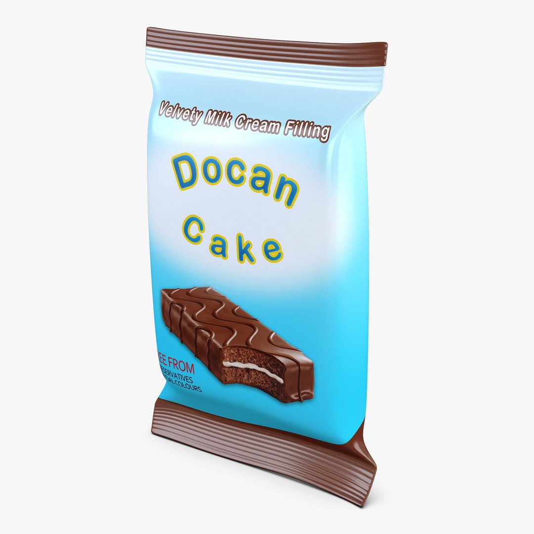 3D Model Cake Packaging Docan Simple M 1 - TurboSquid 2133425