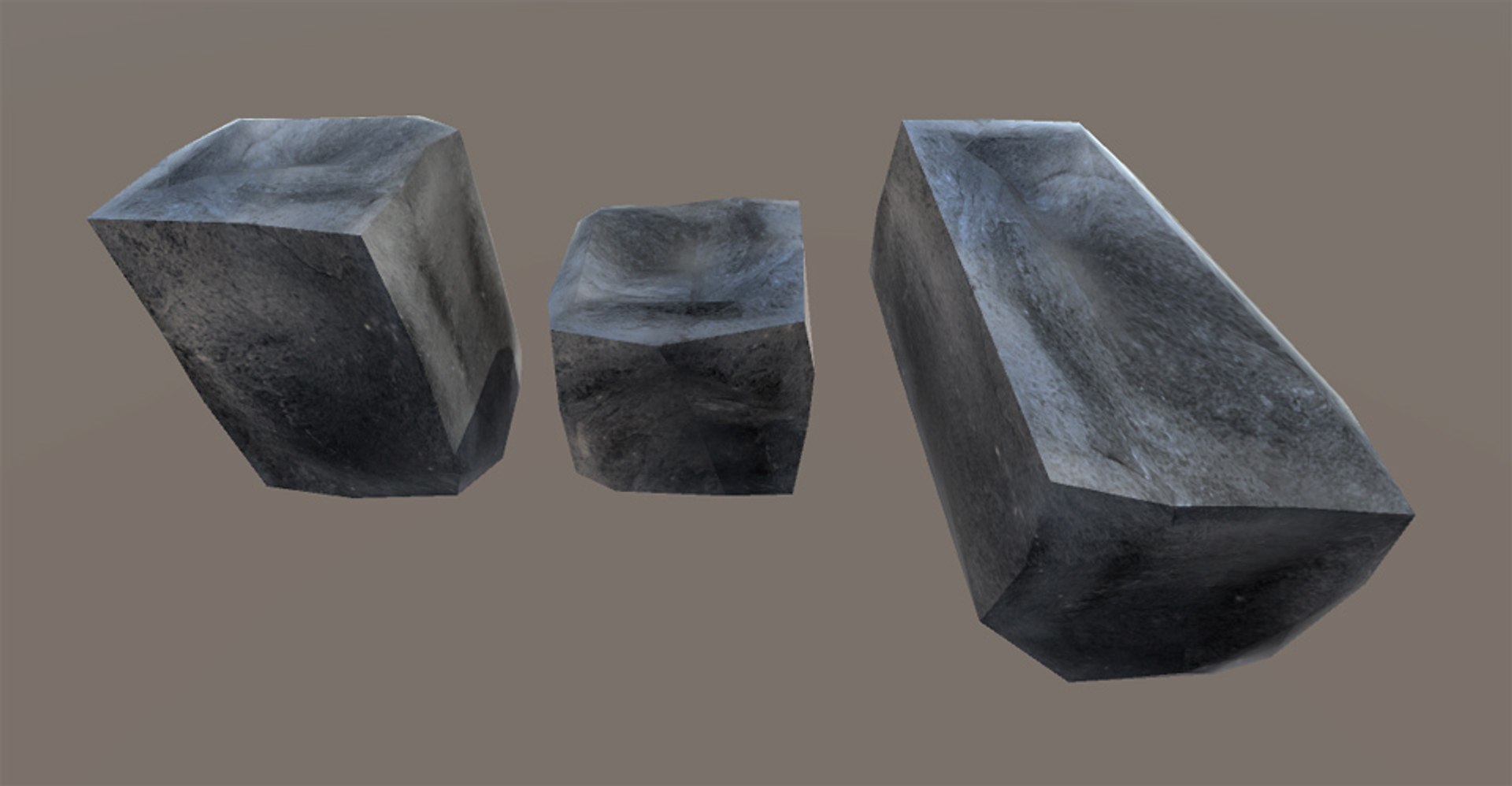 free stones blocks 3d model