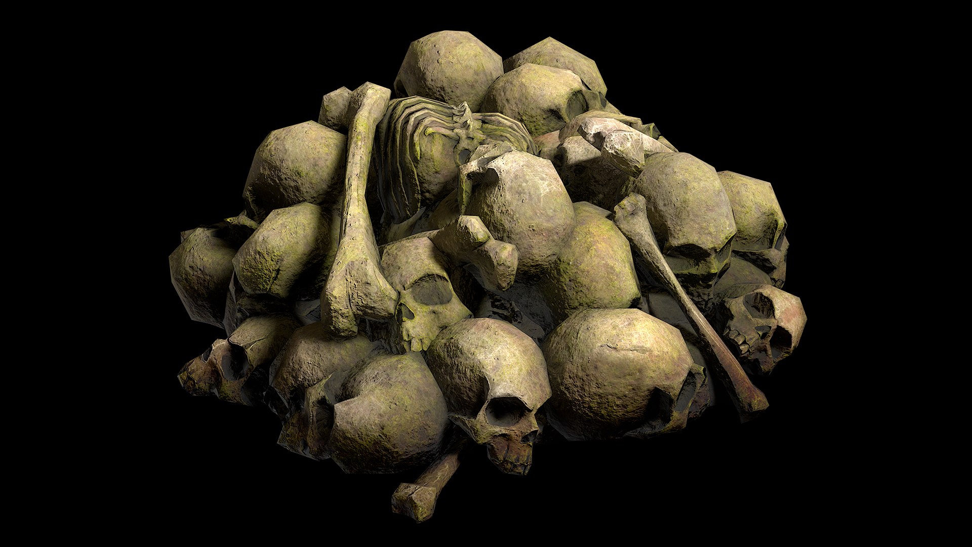 3D Pile Of Bones - TurboSquid 1795985