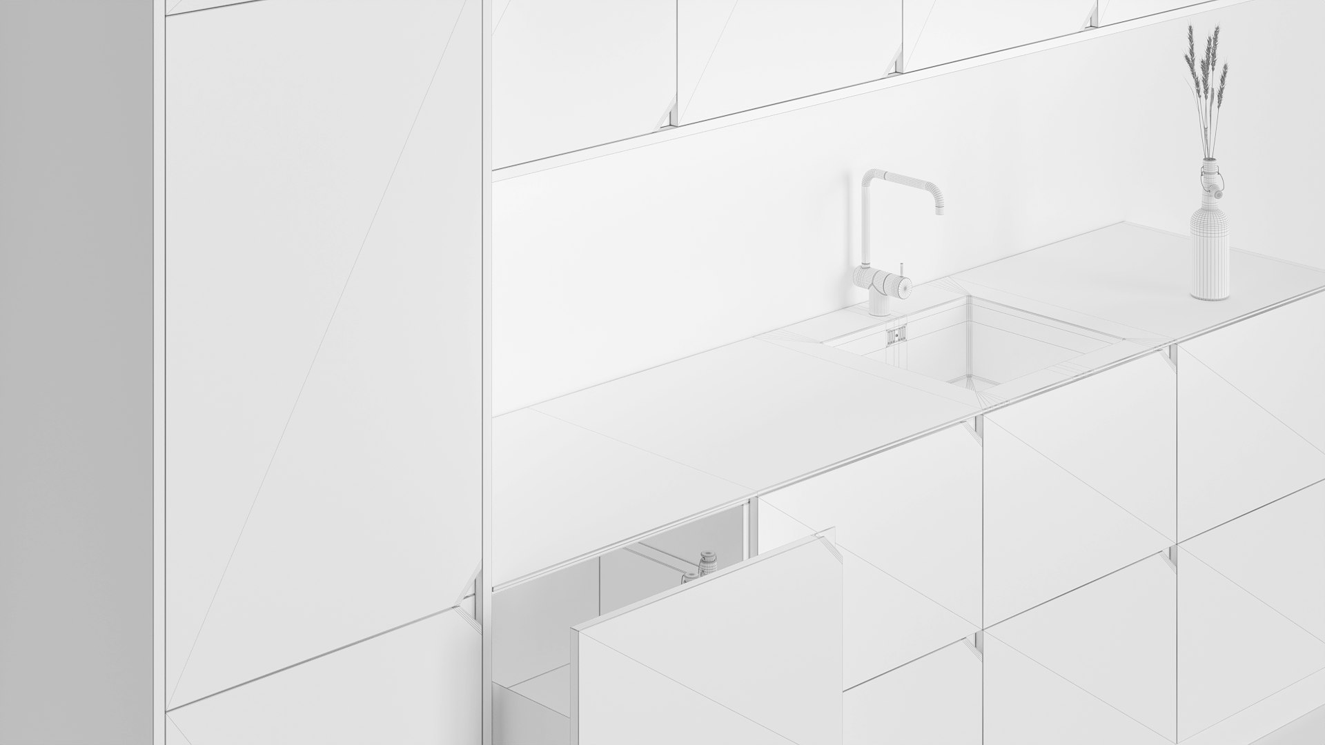 CPH Reform Degree Painted Kitchen 3D Model - TurboSquid 2073692