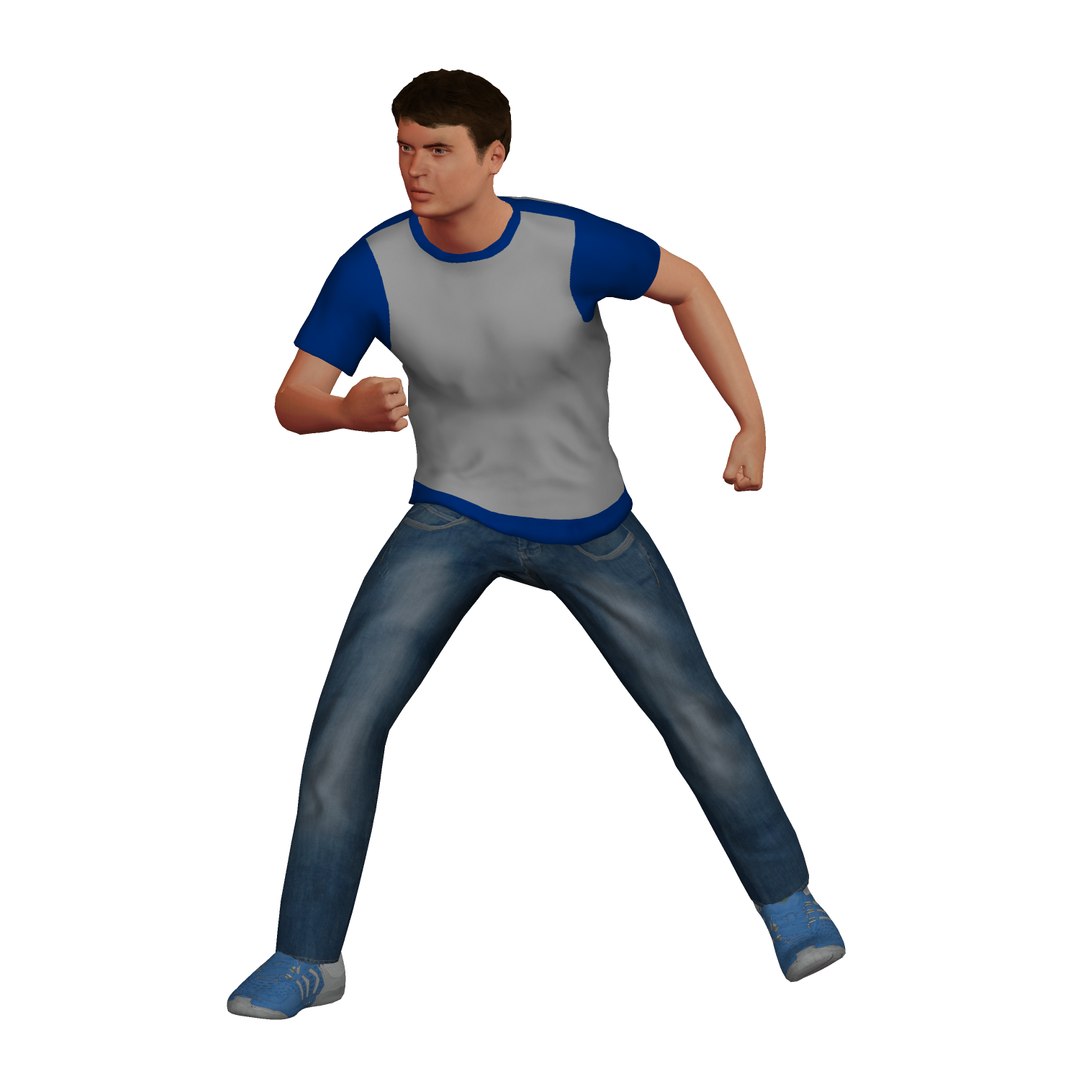 3D adult caucasian man rigged model - TurboSquid 1651054