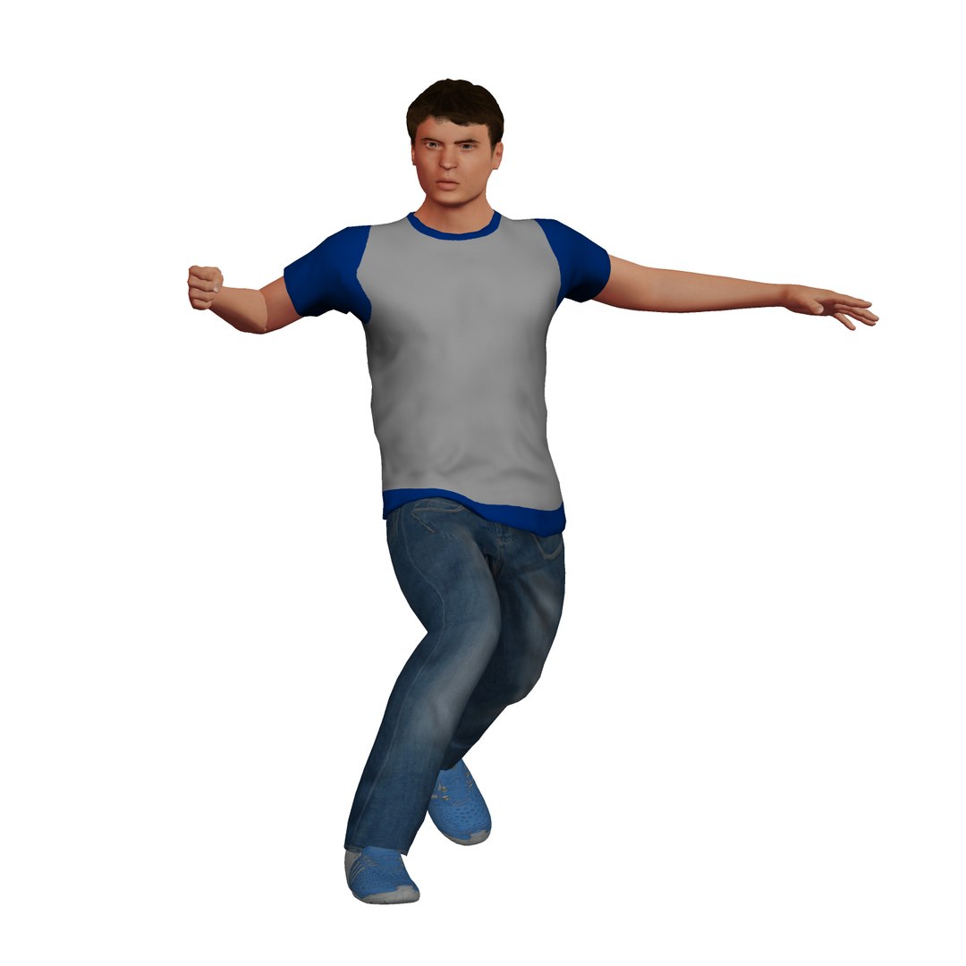 3D adult caucasian man rigged model - TurboSquid 1651054