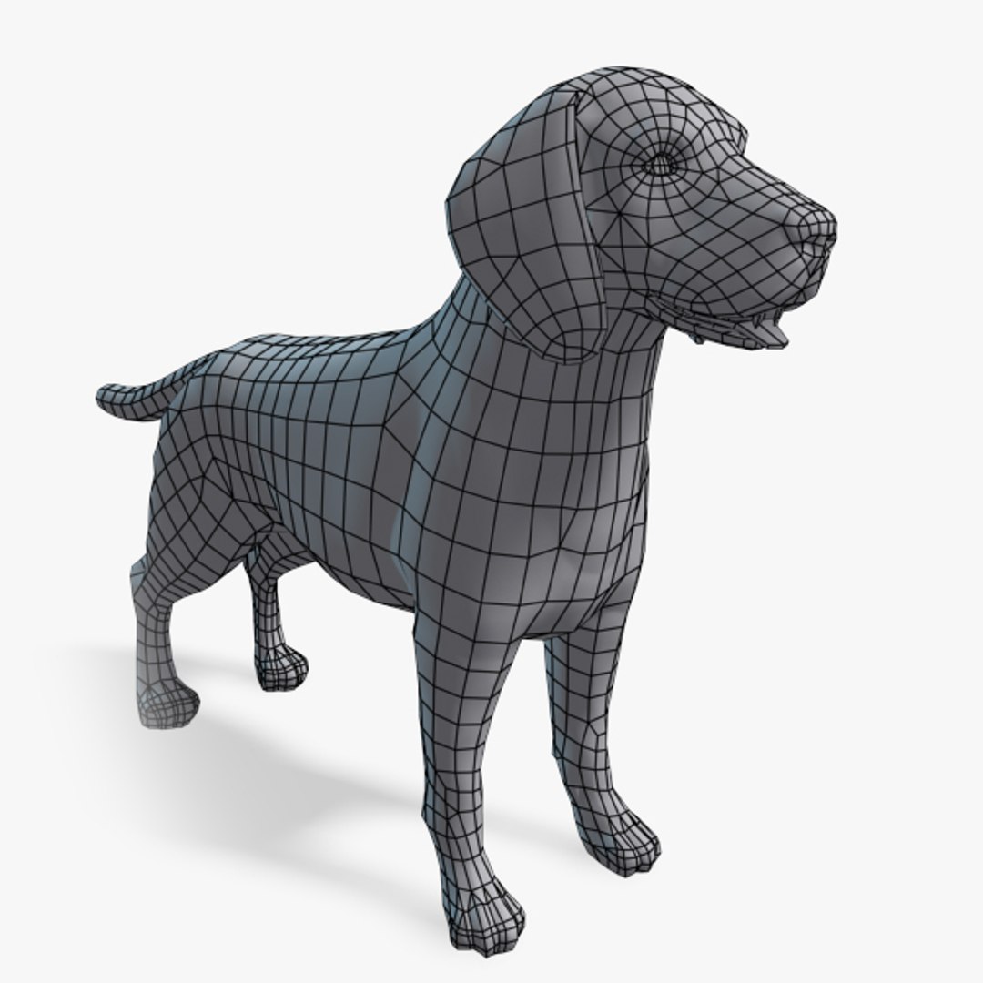 model of s dog beagle real-time