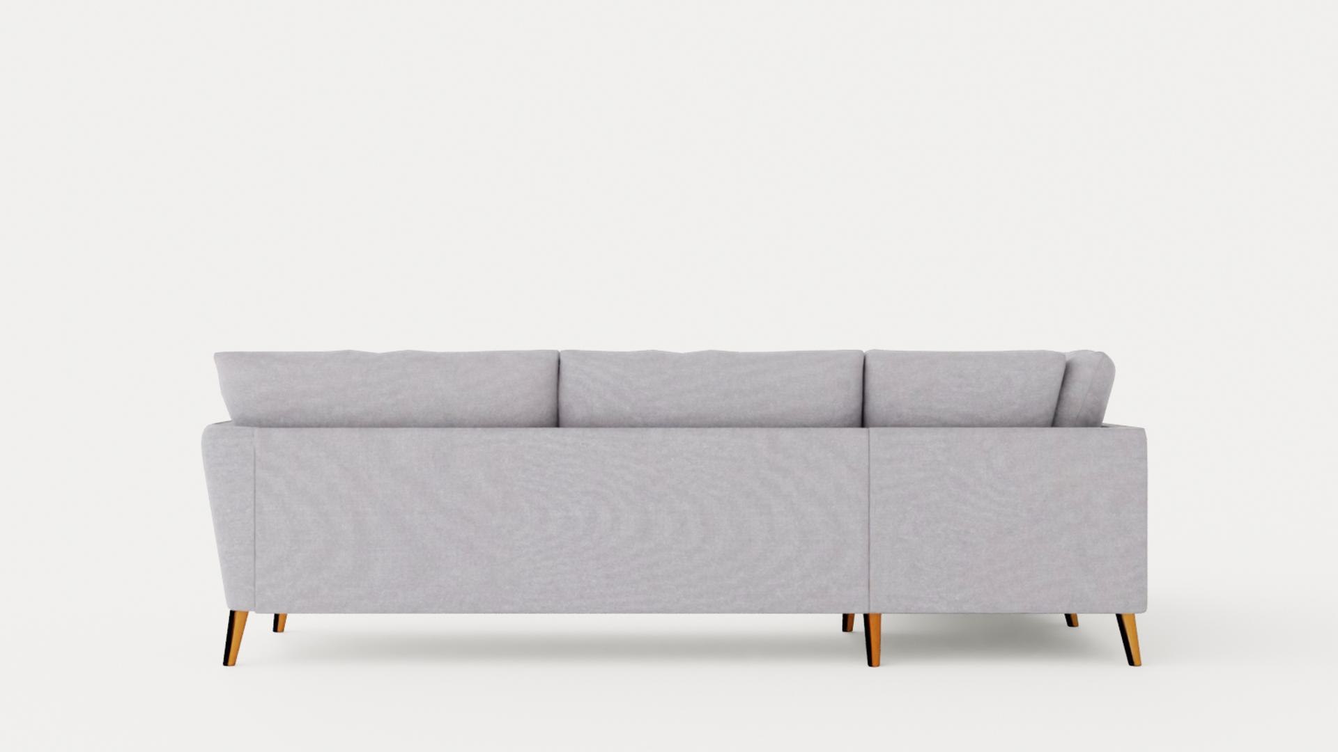 Trend Sofa 3 Seater With Chaise Lounge Left Light Gray 3D Model ...