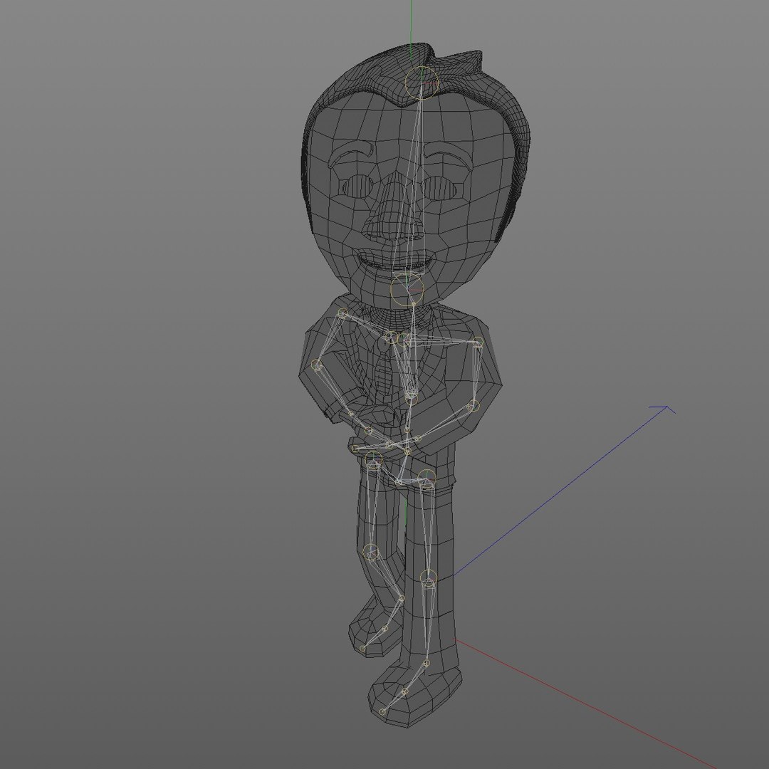 Cartoon Office Worker 3D Model - TurboSquid 1169485