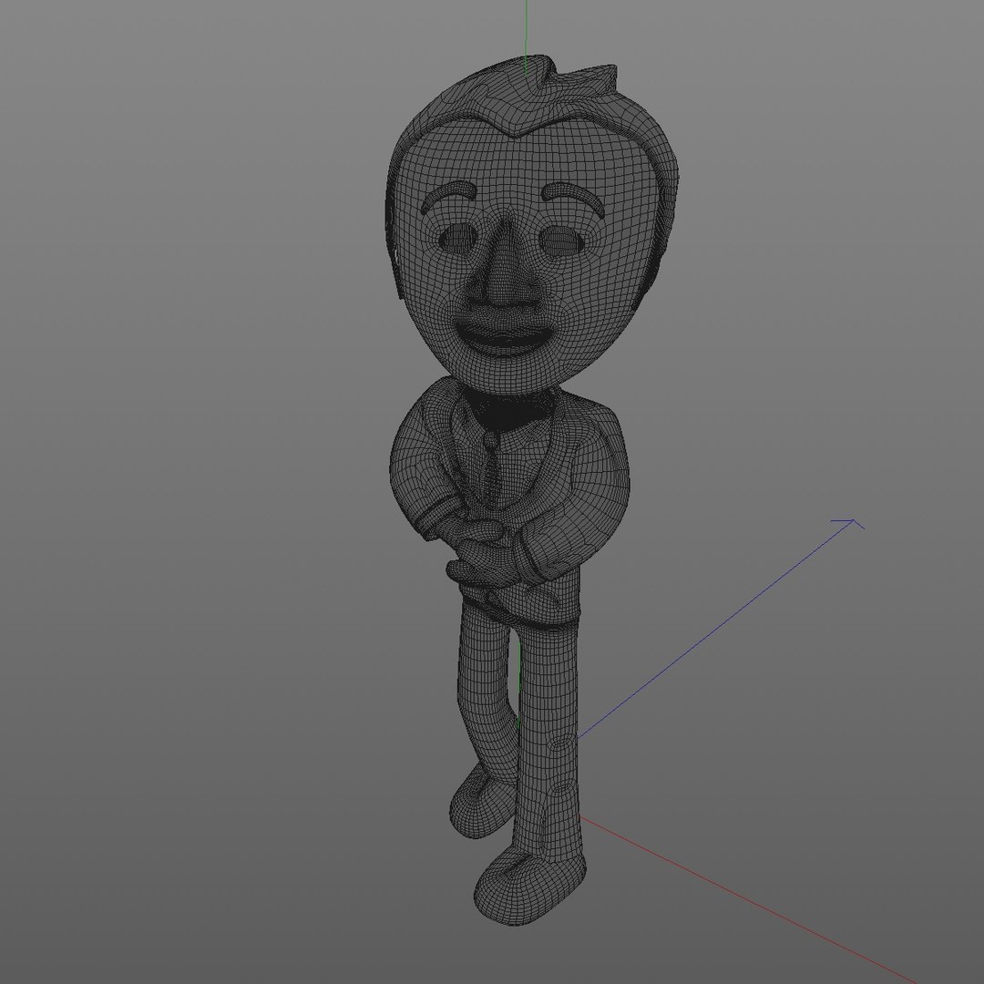 Cartoon Office Worker 3D Model - TurboSquid 1169485