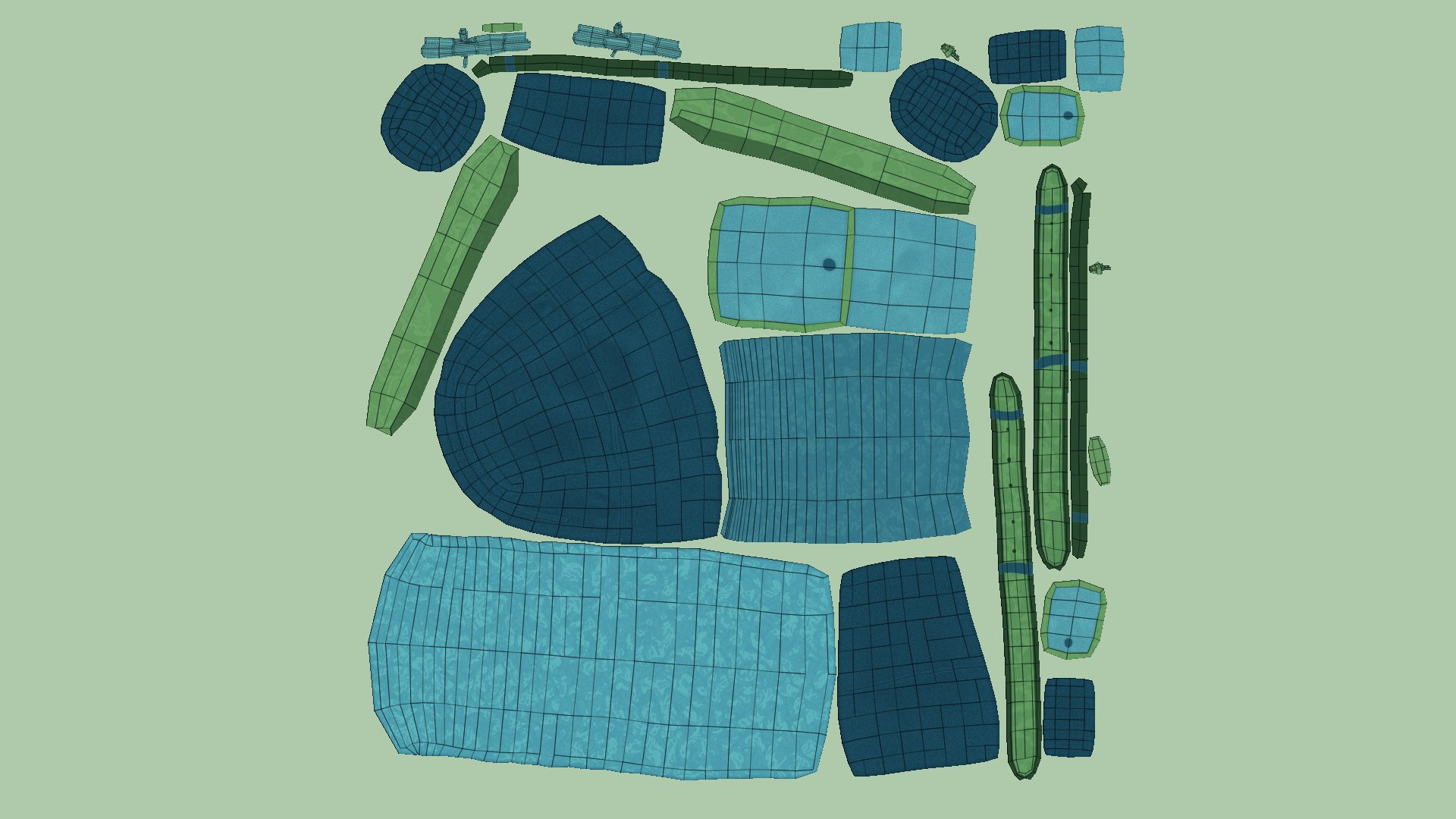 3D backpack - blue character - TurboSquid 1646443