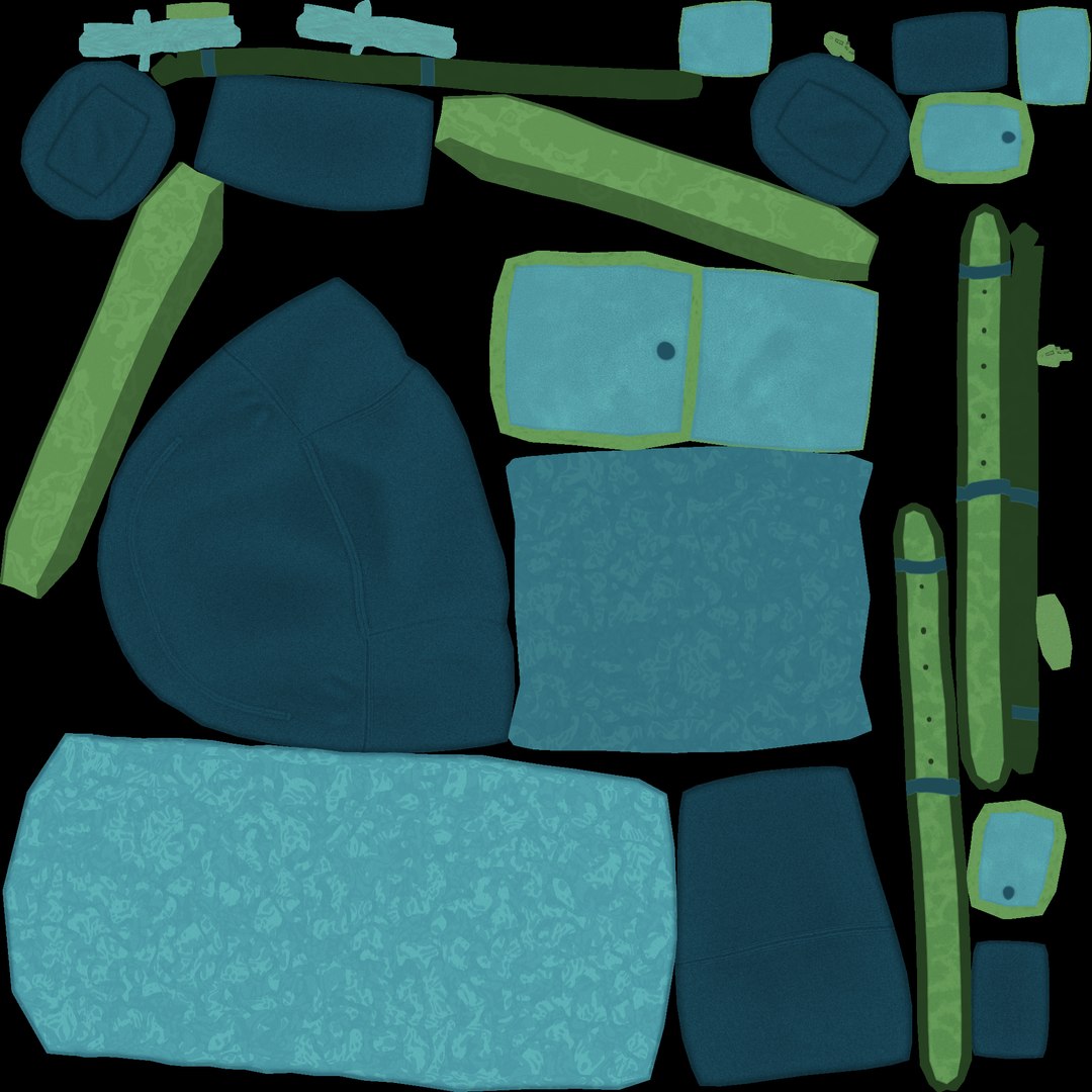 3D backpack - blue character - TurboSquid 1646443