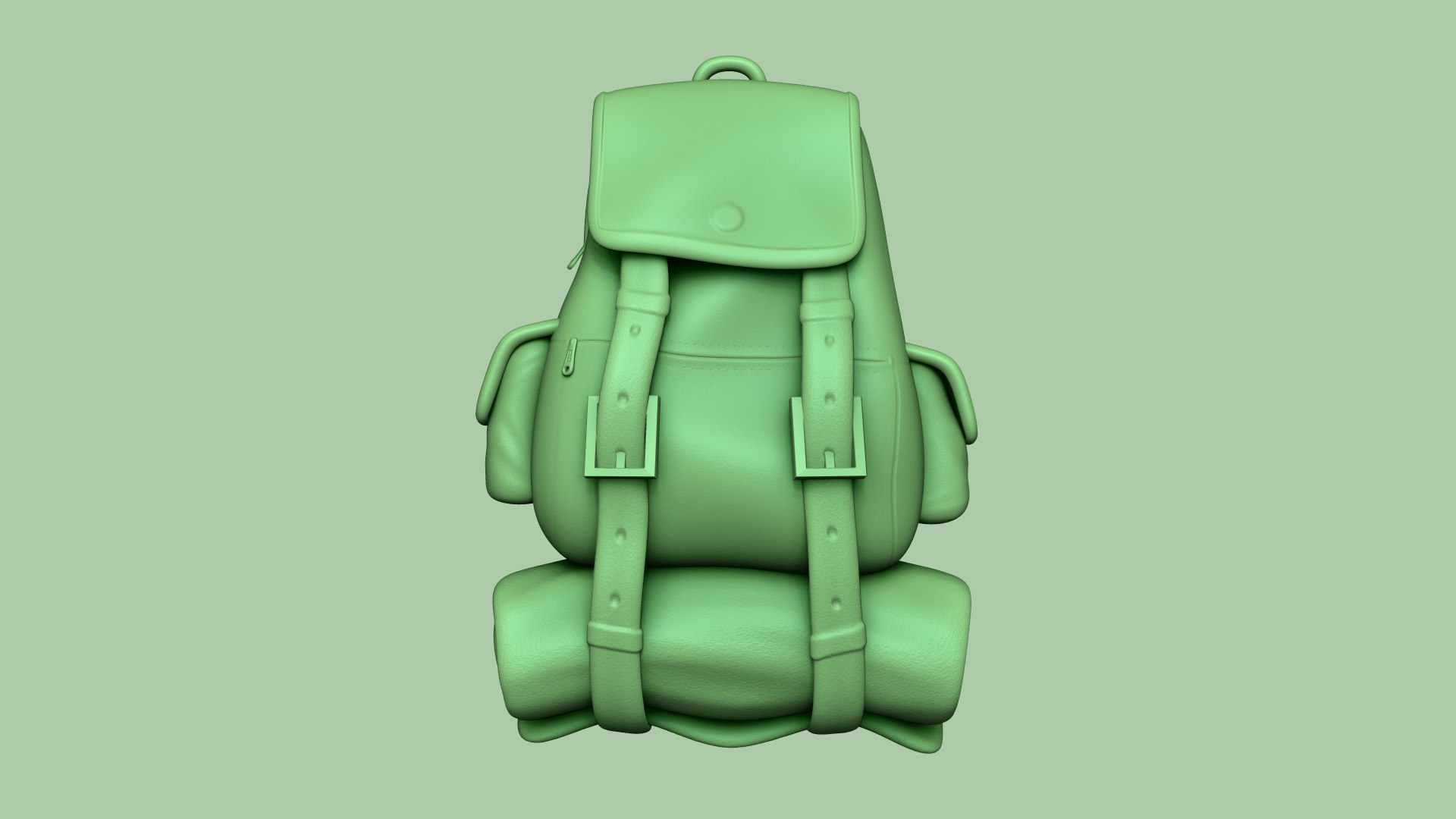 3D backpack - blue character - TurboSquid 1646443