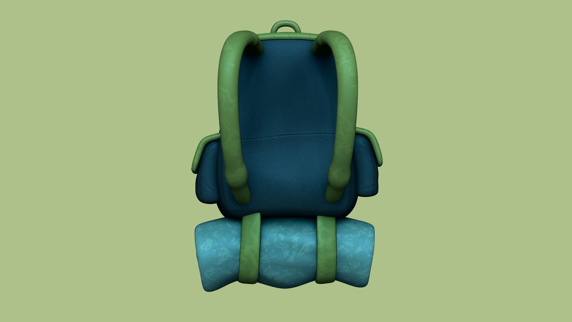 3D backpack - blue character - TurboSquid 1646443