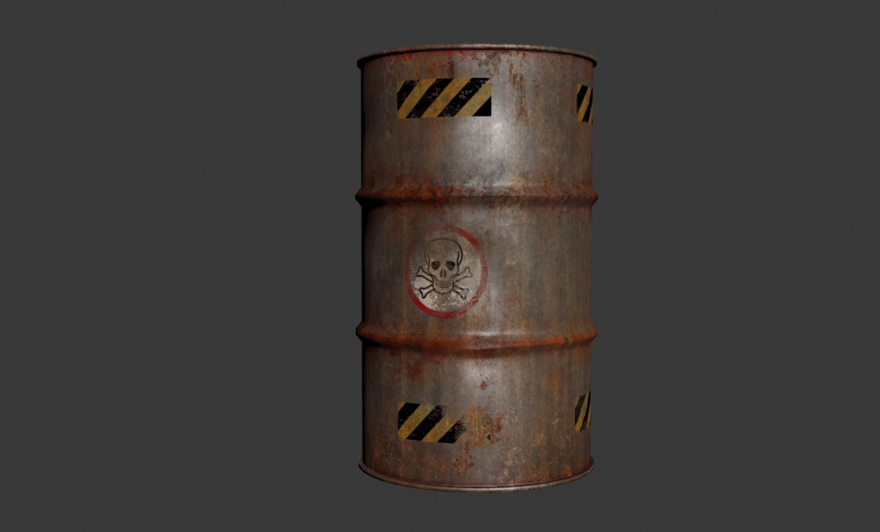 3d Barrel Games Ready Model