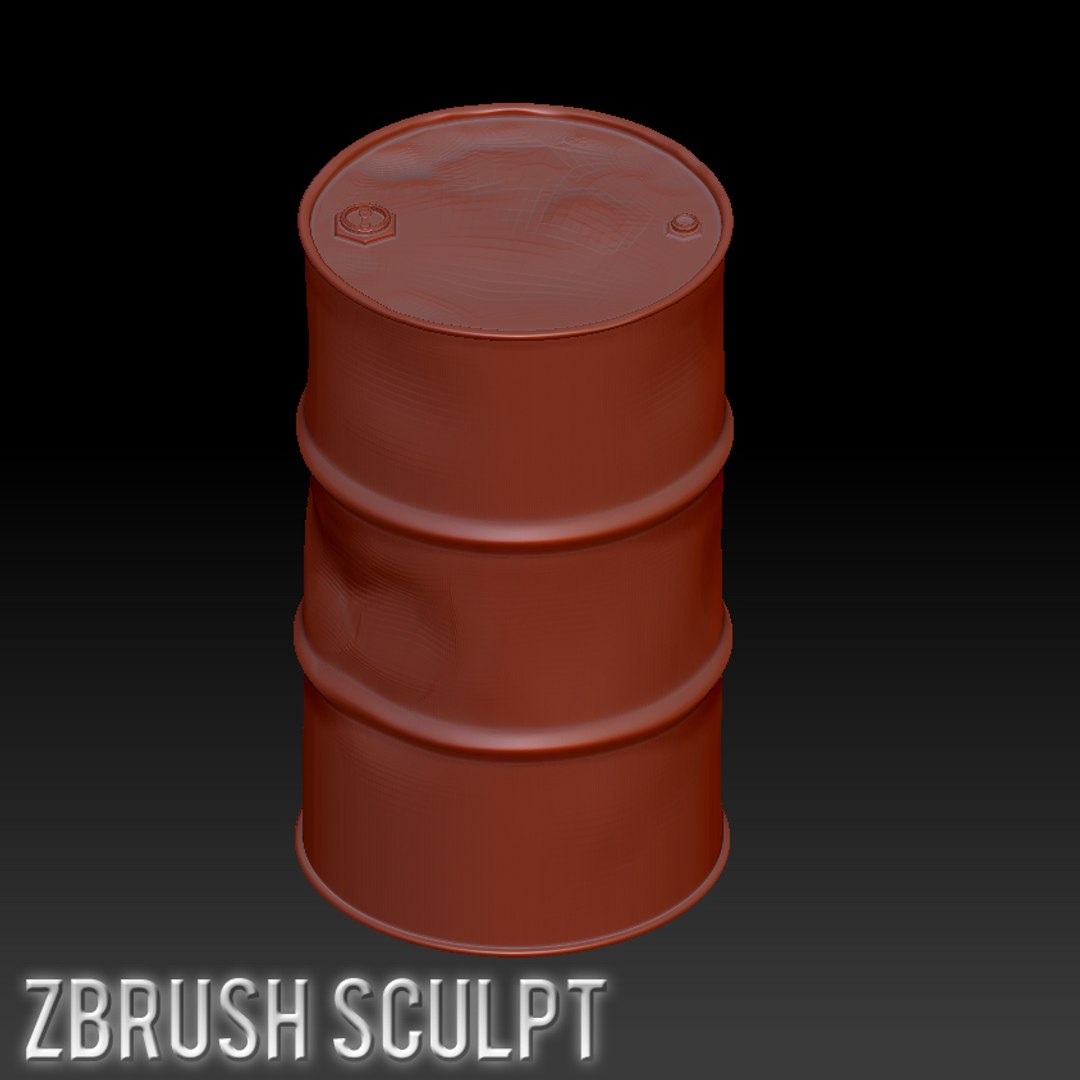 3d Barrel Games Ready Model