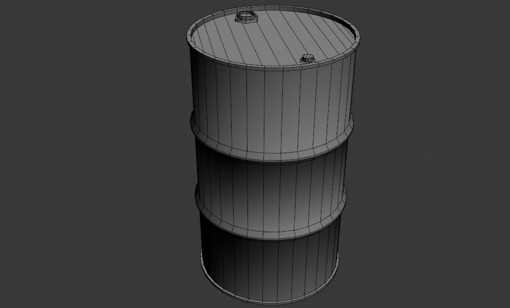 3d Barrel Games Ready Model