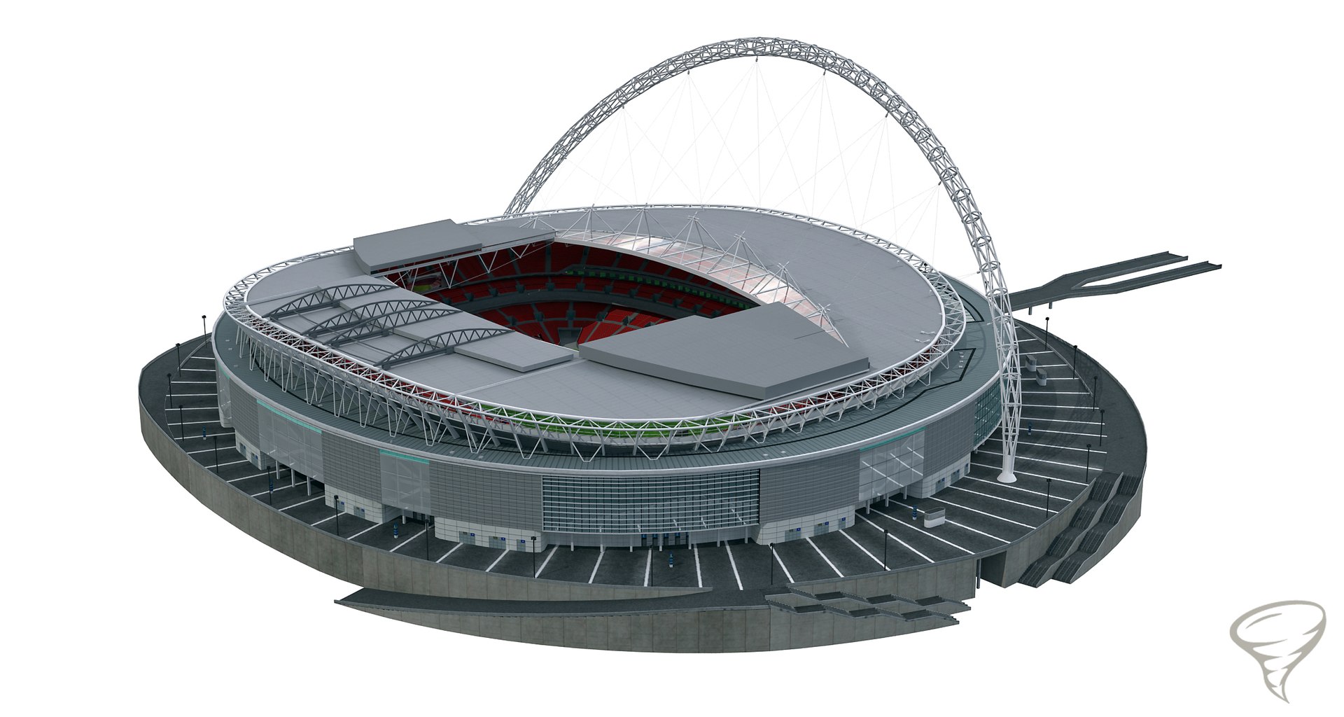 Soccer Stadium Wembley 3d Max