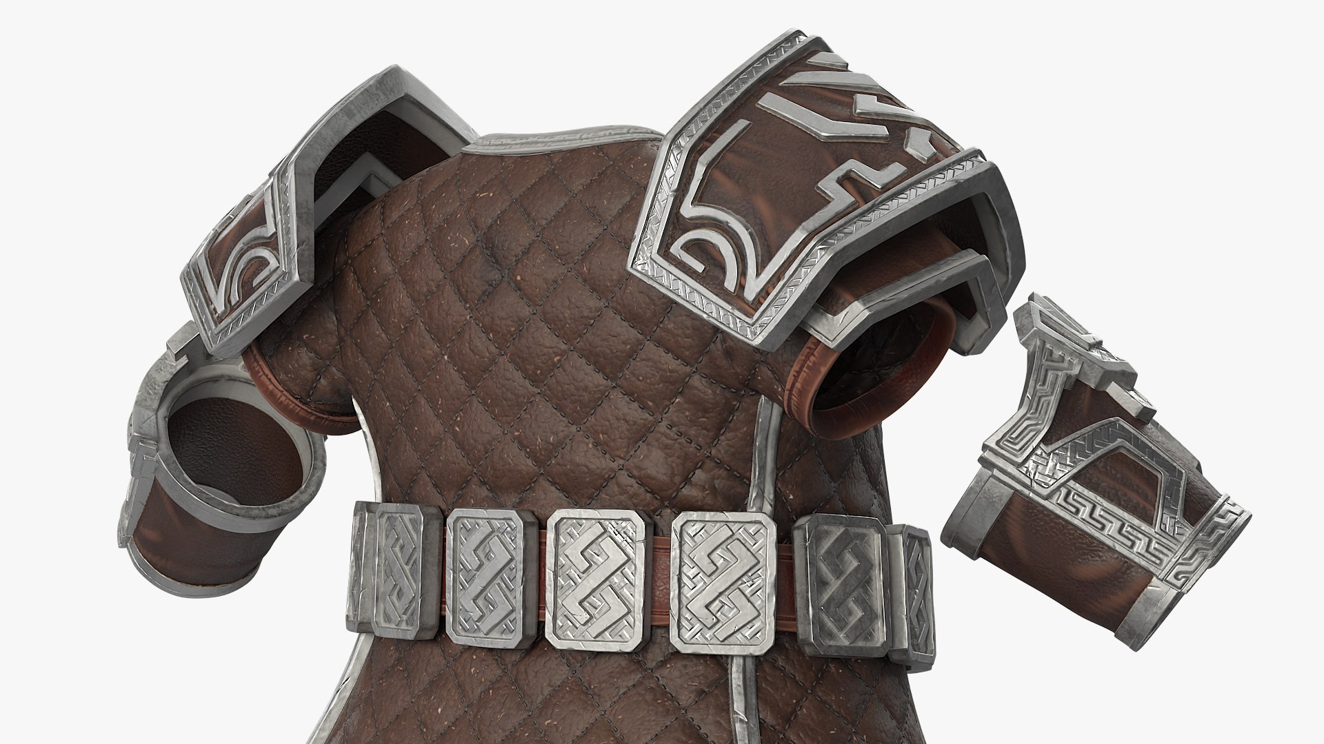 Fantasy Dwarven Iron Armor 3D Model - TurboSquid 2391907