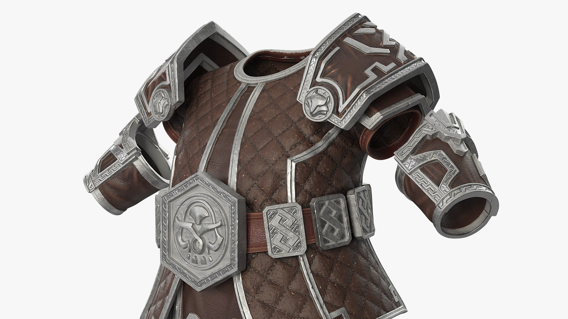 Fantasy Dwarven Iron Armor 3D Model - TurboSquid 2391907