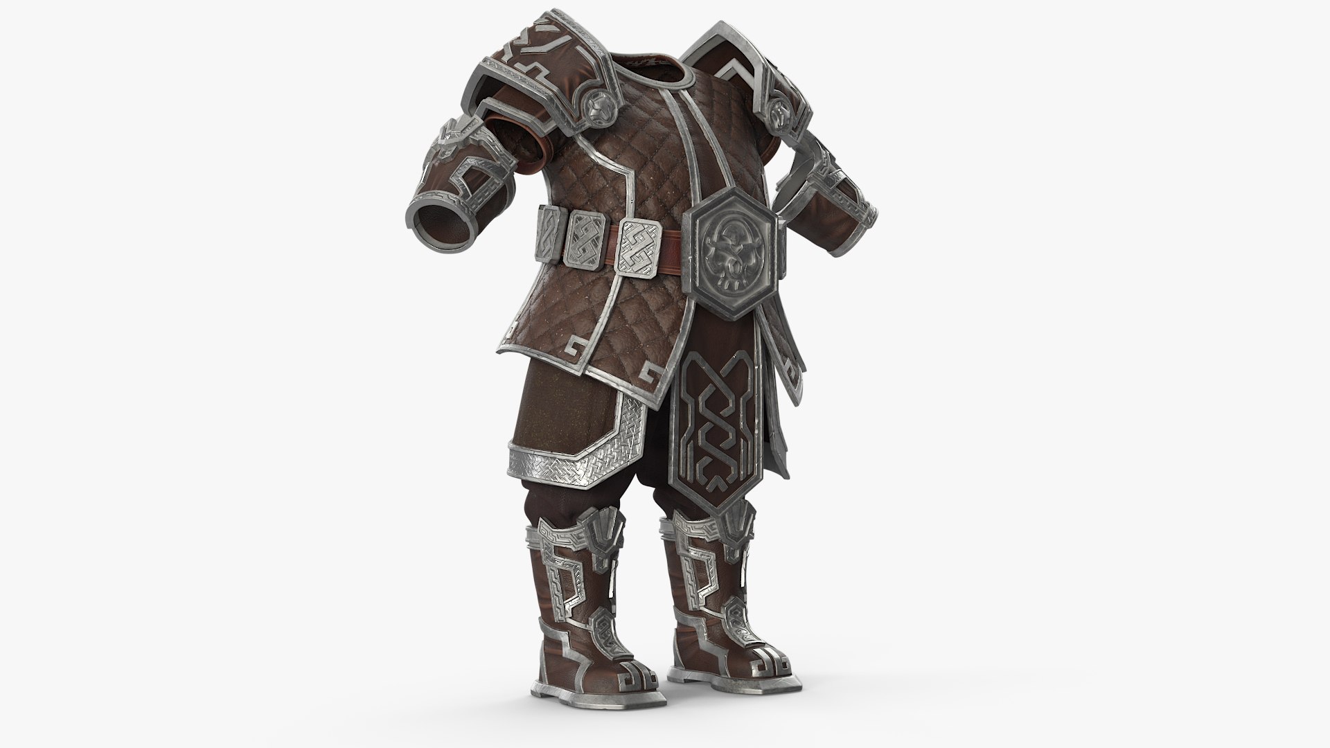 Fantasy Dwarven Iron Armor 3D Model - TurboSquid 2391907