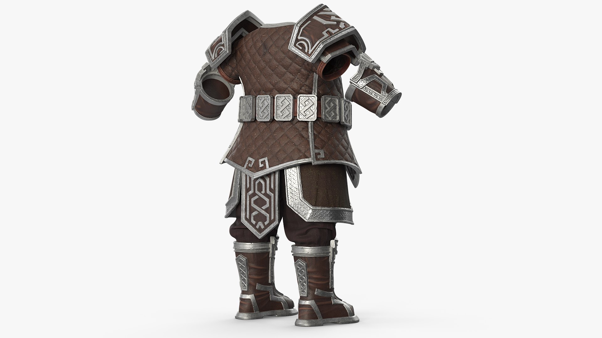 Fantasy Dwarven Iron Armor 3D Model - TurboSquid 2391907