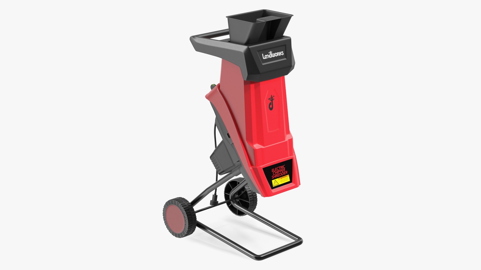 3D Electric Wood Shredder Landworks Red Model - TurboSquid 2164108