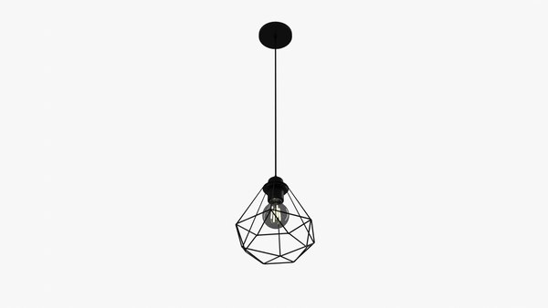 Diamond Shape Hanging Light 3D model - TurboSquid 2010940