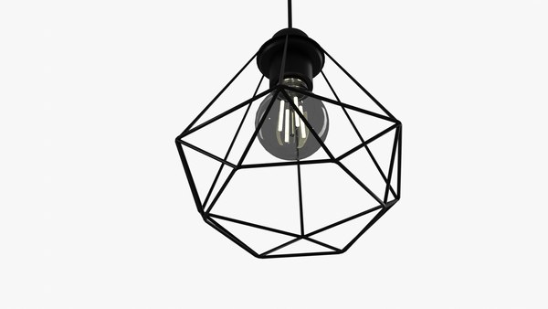 Diamond Shape Hanging Light 3D model - TurboSquid 2010940