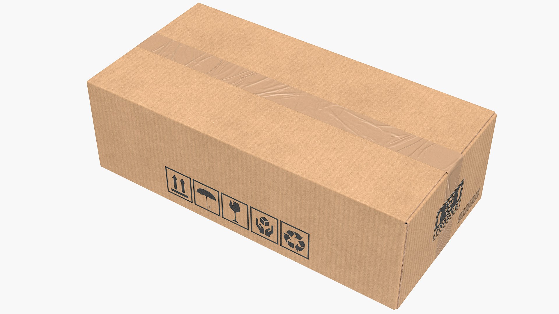Cardboard Box 6 Closed V1 3D - TurboSquid 2287085