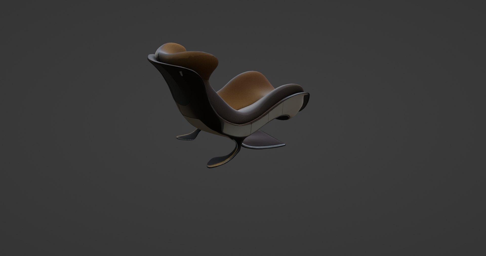 Futuristic Curved Lounge Chair 3D Model 3D Model - TurboSquid 2383280