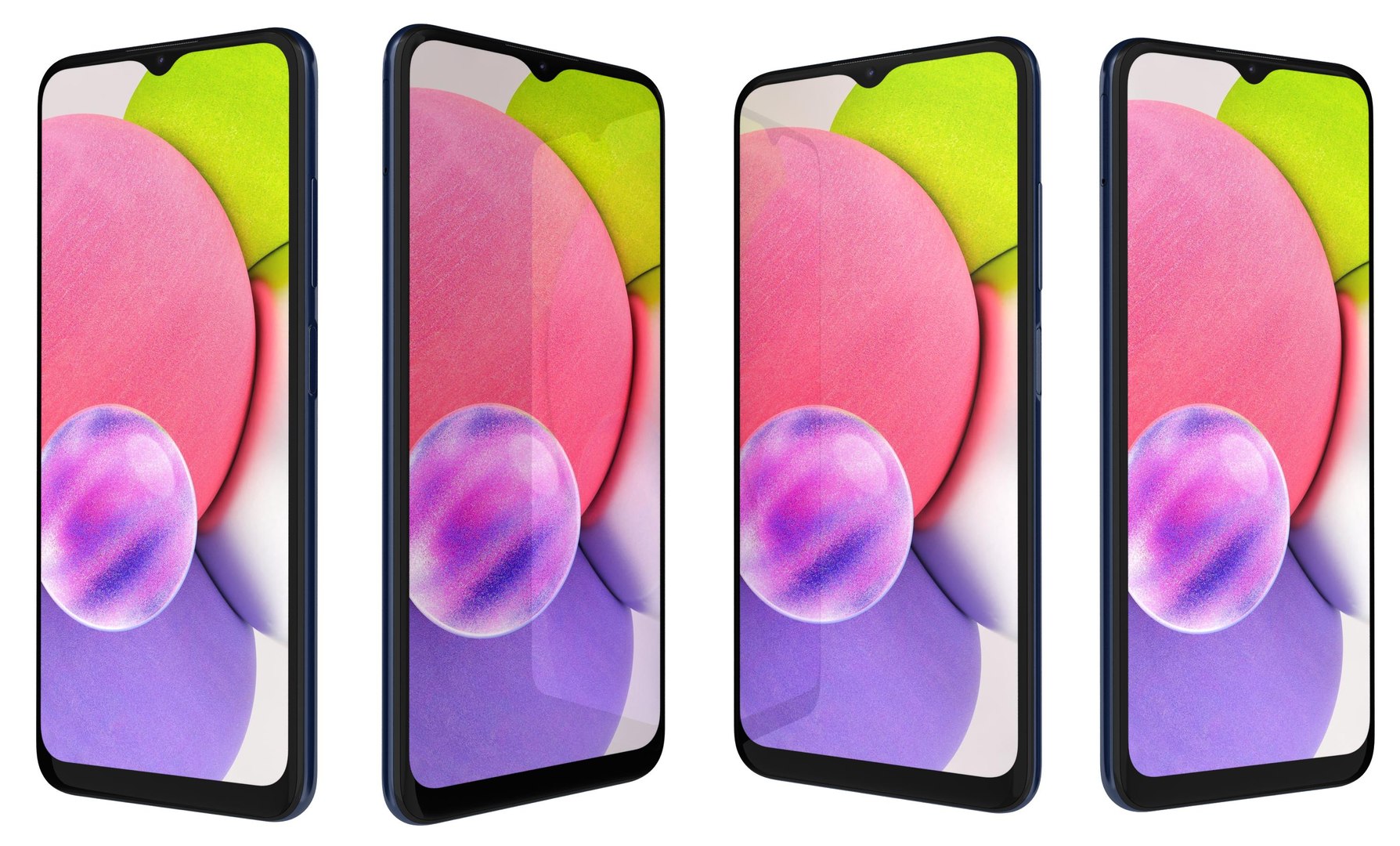 Samsung Galaxy A03s Blue Model - TurboSquid 1786716