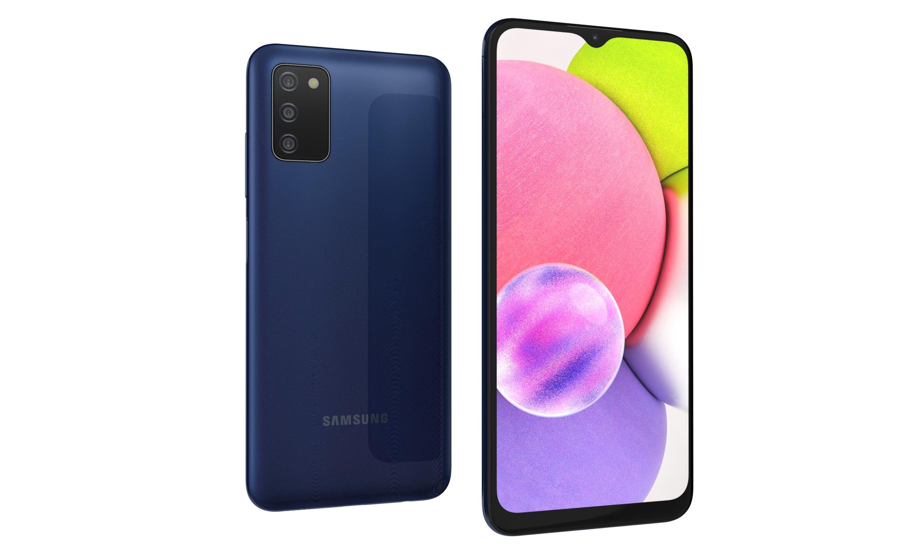 Samsung Galaxy A03s Blue Model - TurboSquid 1786716