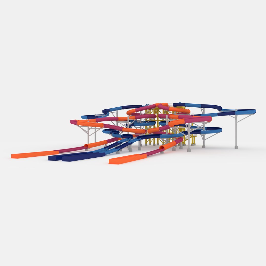 Waterpark Slide 9 3D - TurboSquid 2149601
