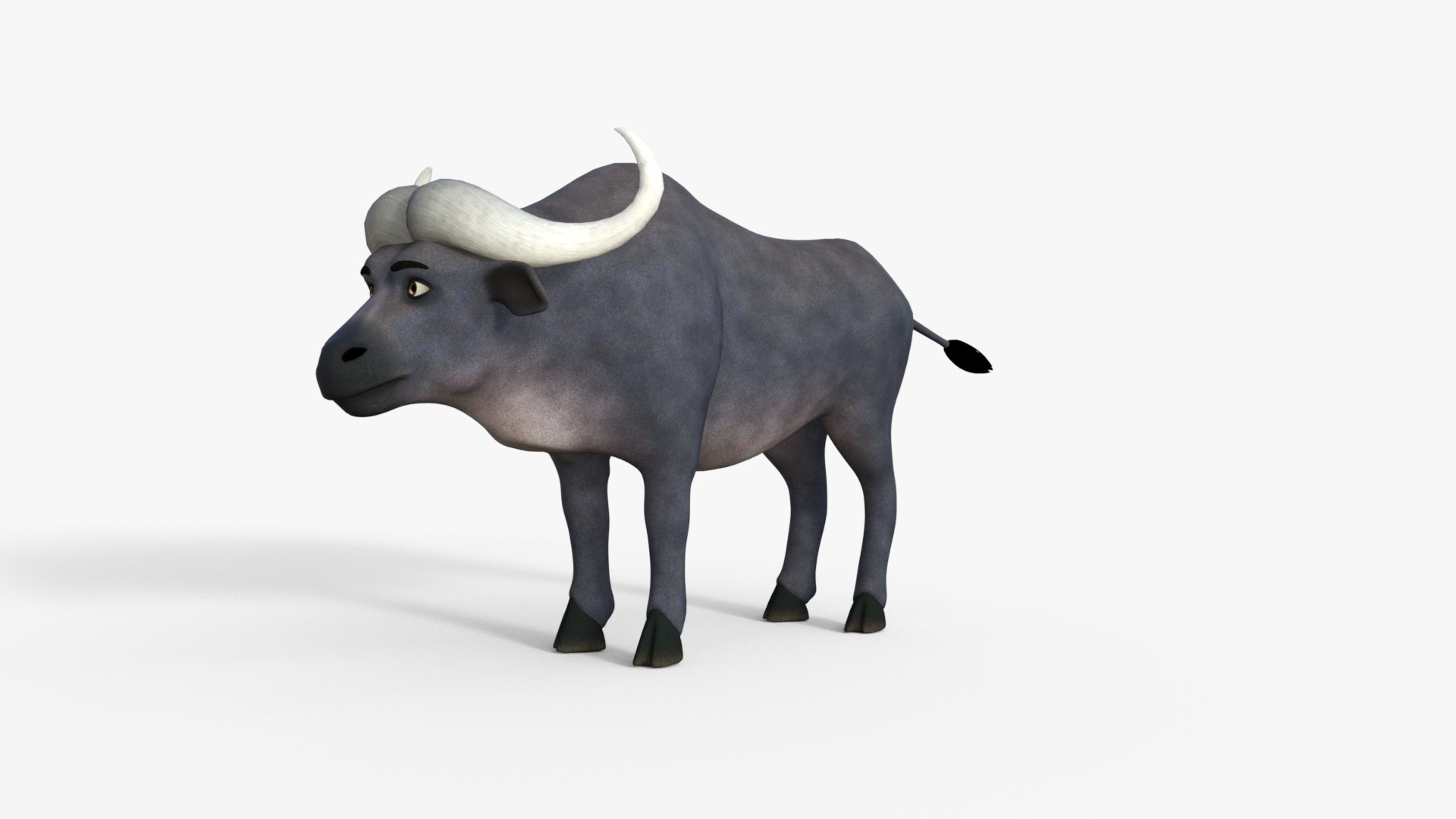 Cartoon Buffalo Rigged 3D Model - TurboSquid 2017388