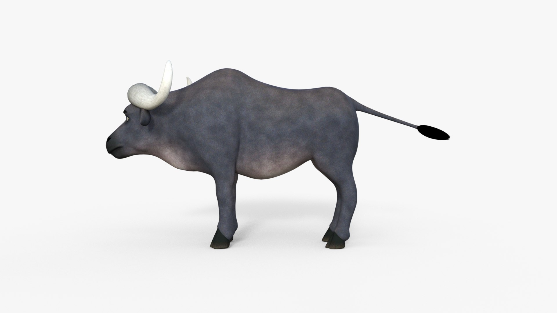 Cartoon Buffalo Rigged 3D Model - TurboSquid 2017388