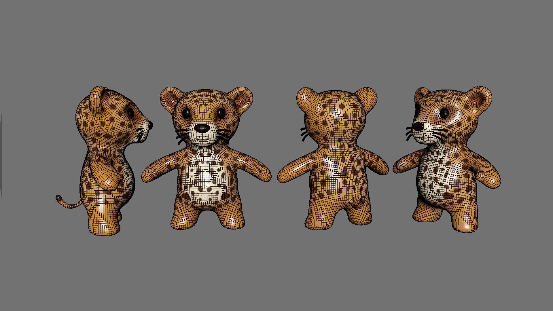 Little Animal Baby - Leopard Cute - Animated 3D - TurboSquid 2283506