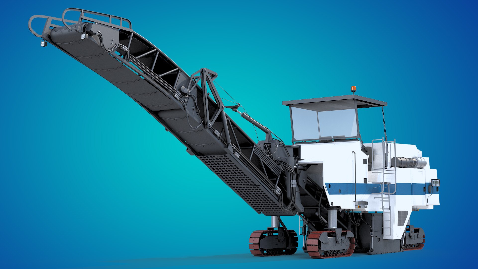 3D Model Milling Asphalt Machine - TurboSquid 1831268