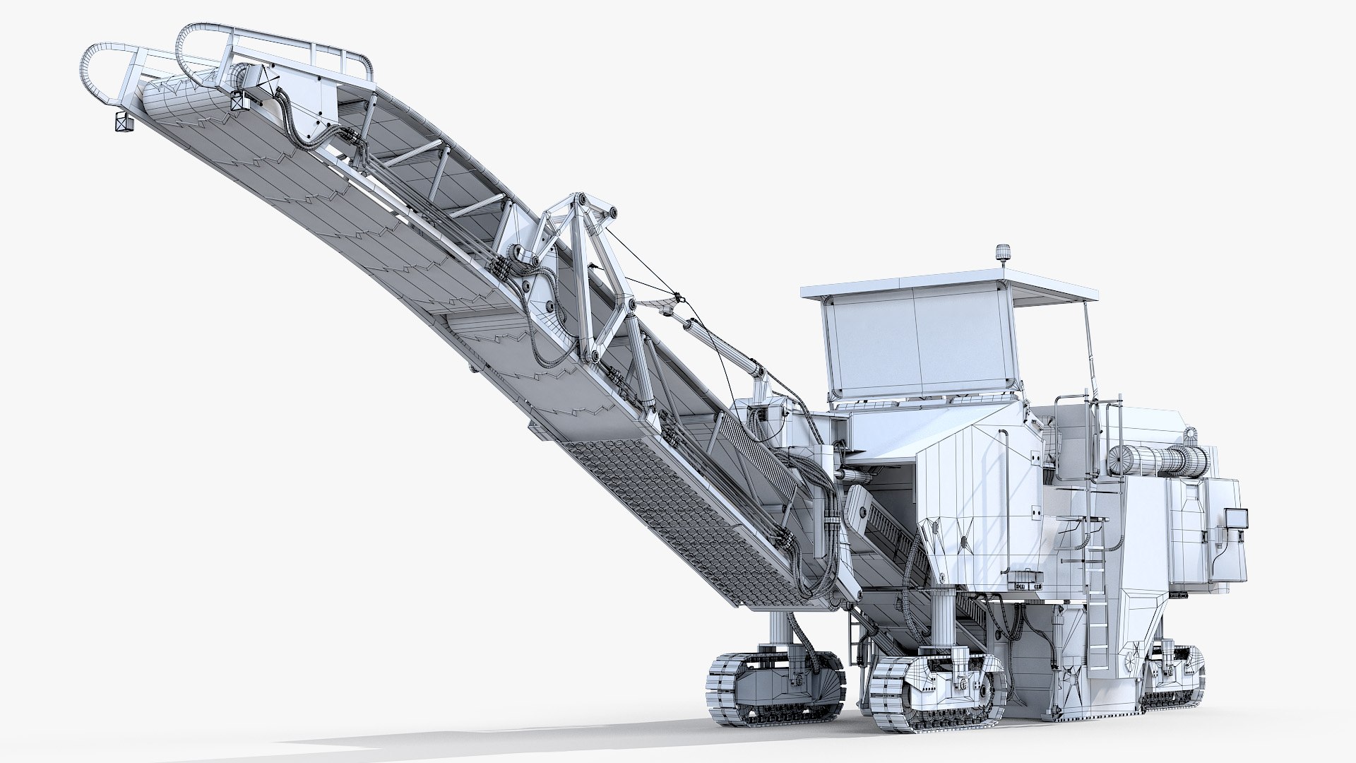 3D Model Milling Asphalt Machine - TurboSquid 1831268