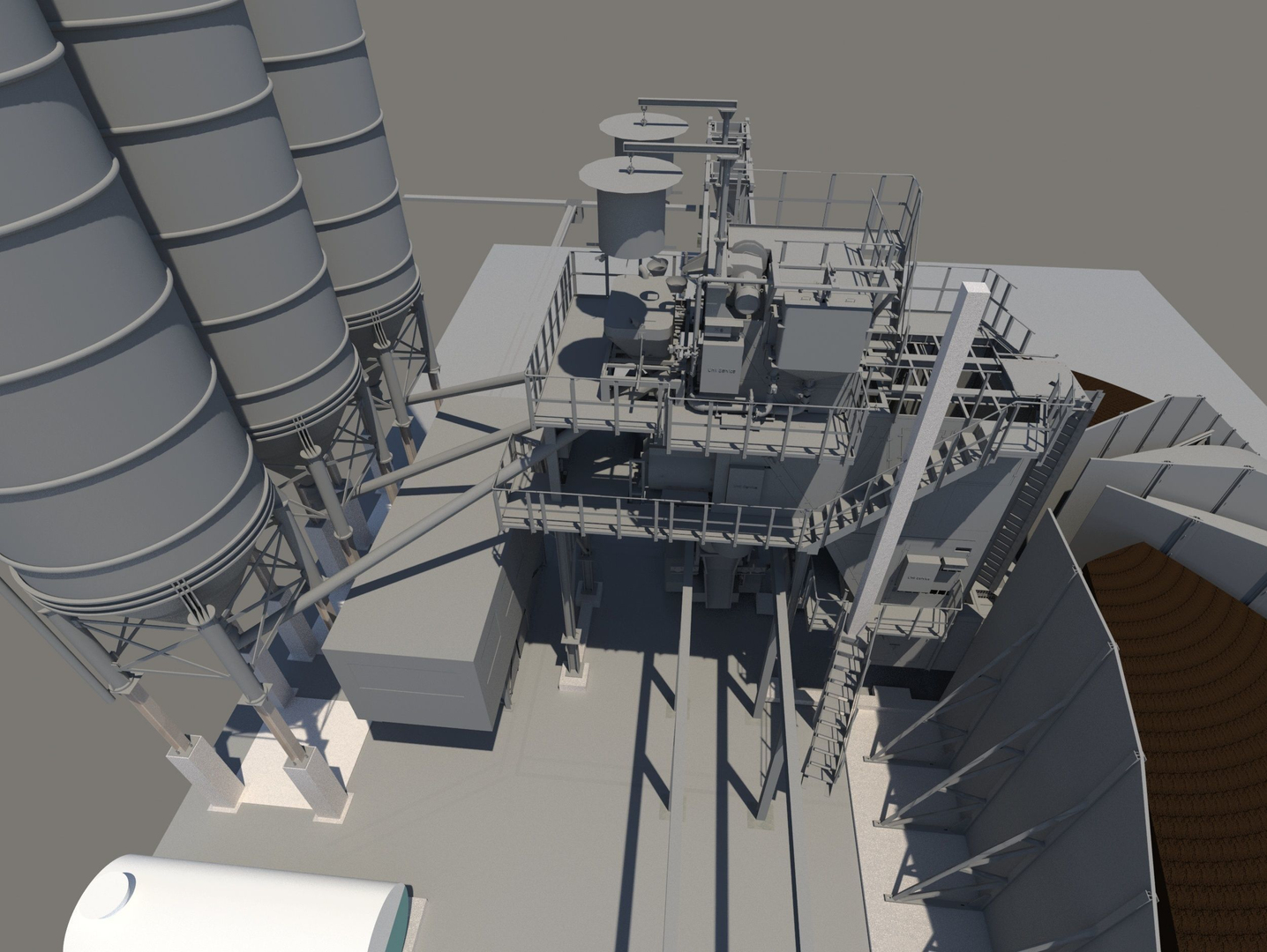 Cement factory 3D model - TurboSquid 1887028