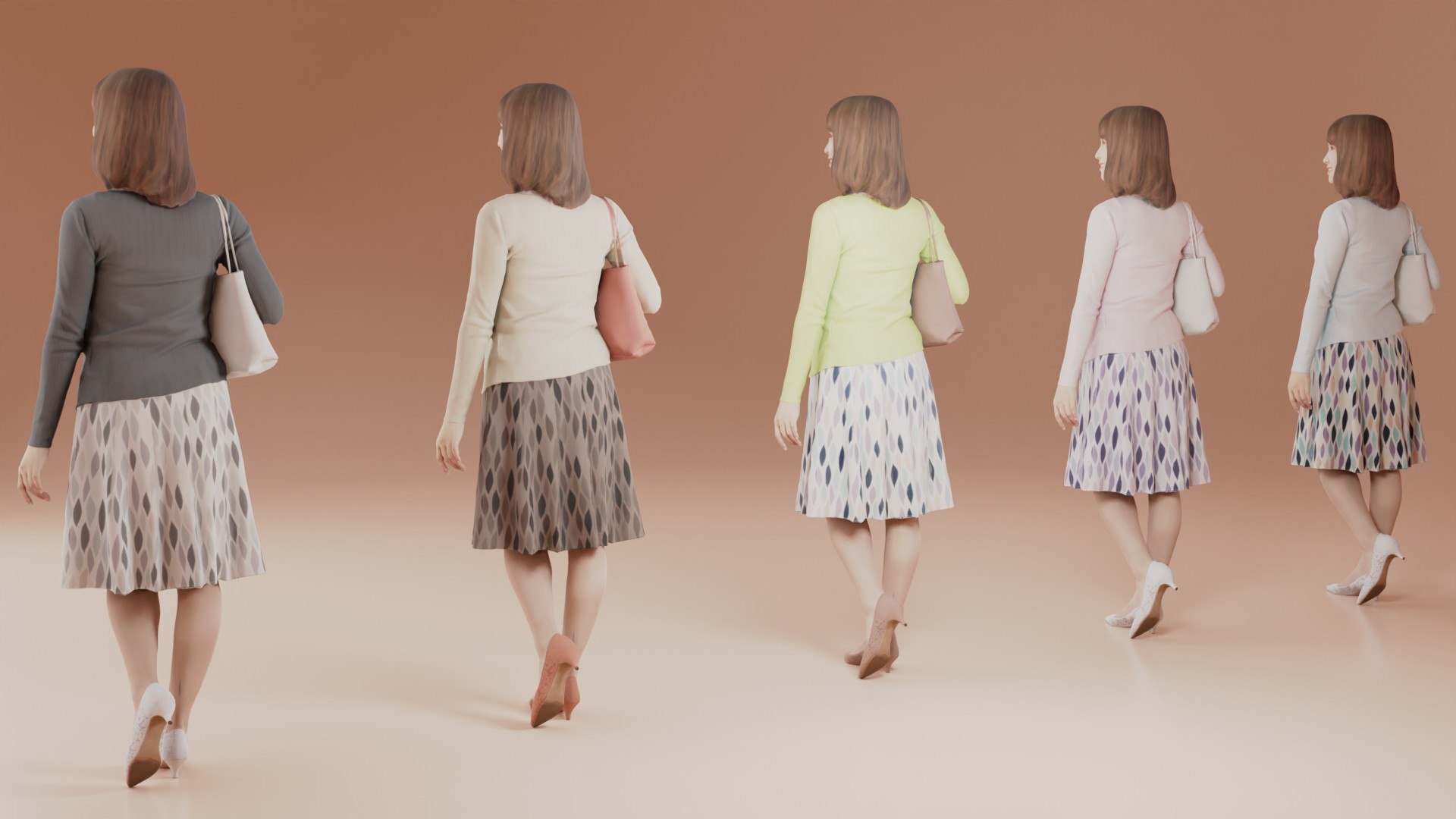 Posed 3D-Woman 019 Kana Model - TurboSquid 1942106