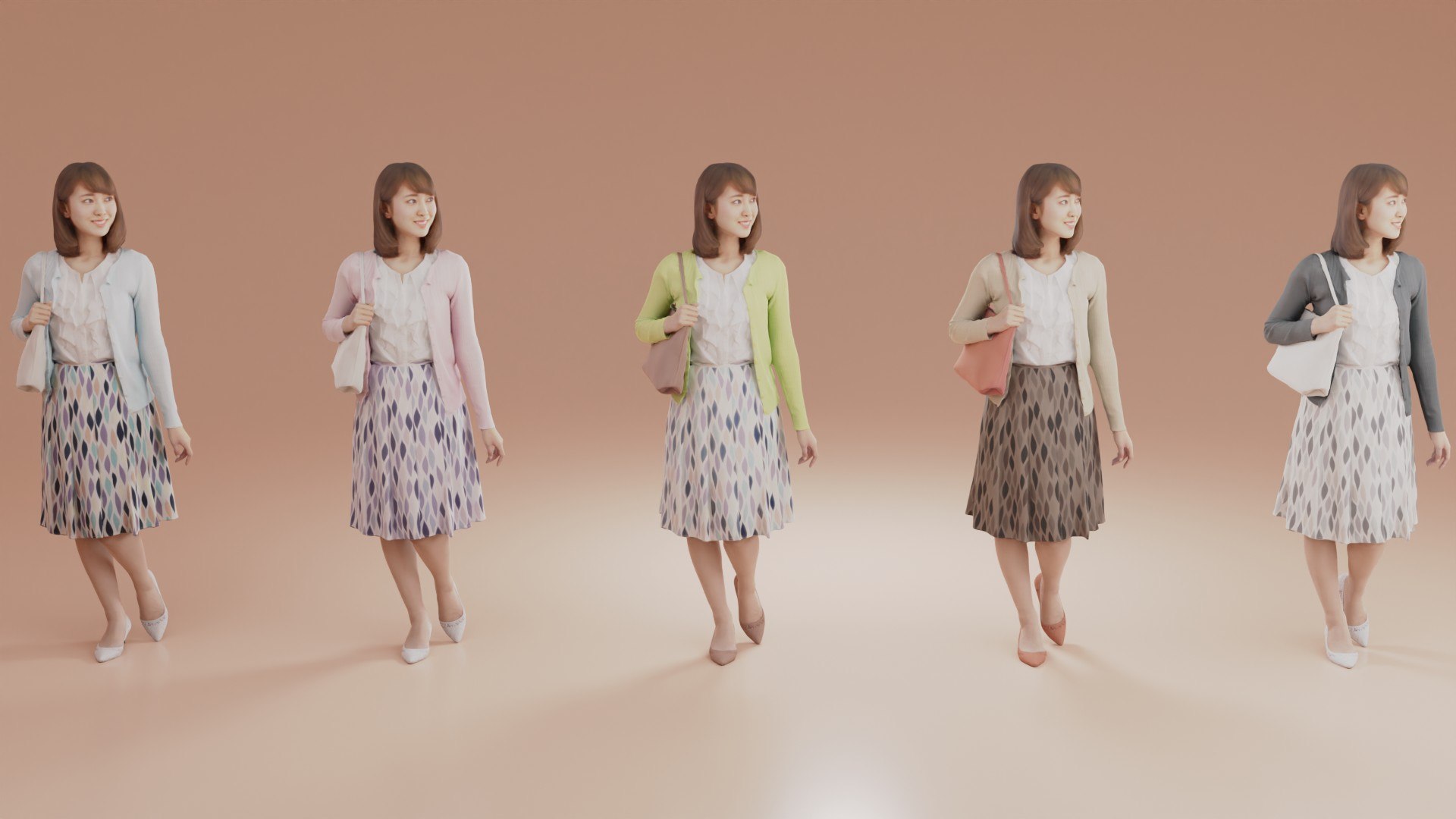 Posed 3D-Woman 019 Kana Model - TurboSquid 1942106