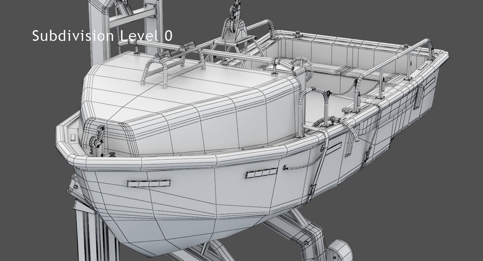 Open Lifeboat Davit Max