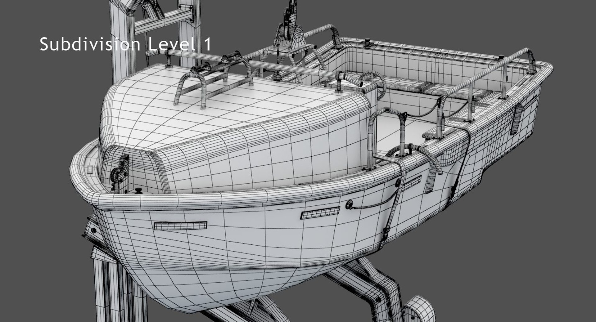 Open Lifeboat Davit Max