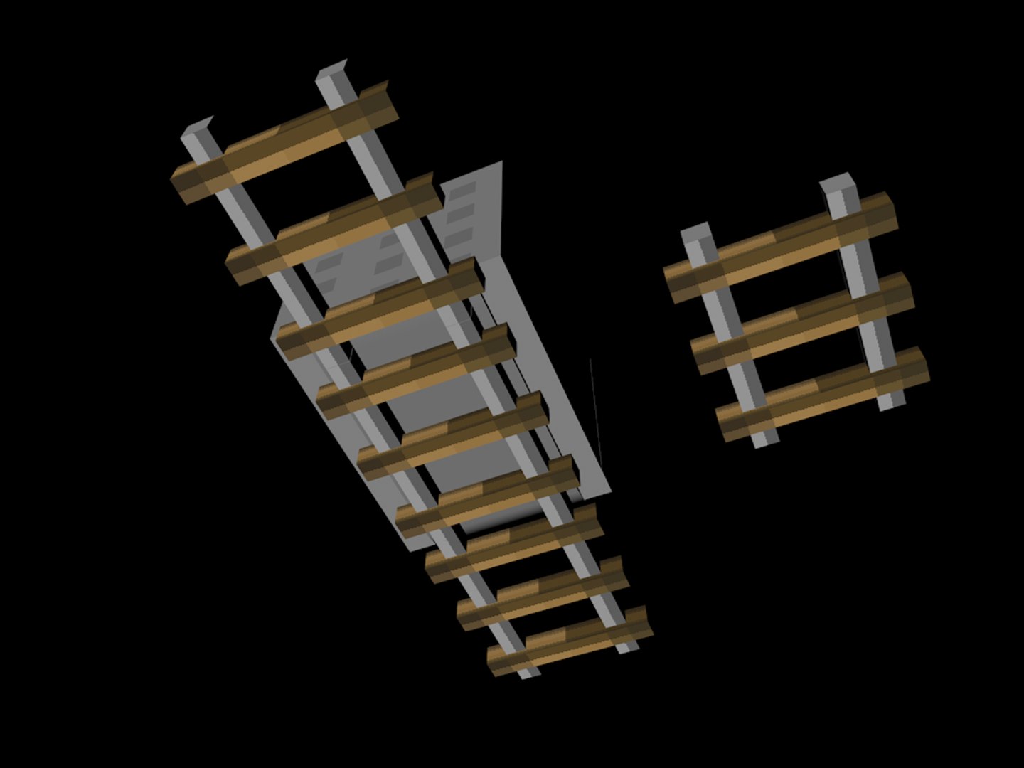 Minecart Rails C4d Free
